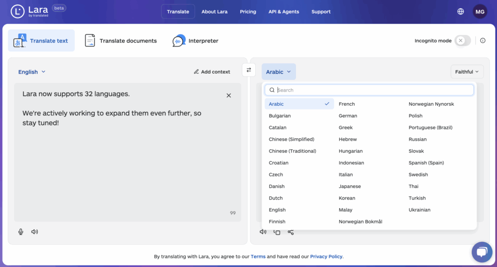 Lara Translate: Language Update - Blog | Lara Translate