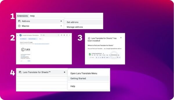 Google Sheets Translation Extension - Blog | Lara Translate
