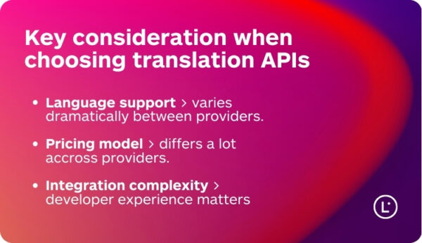 Top 6 translation APIs for developers - Blog | Lara Translate